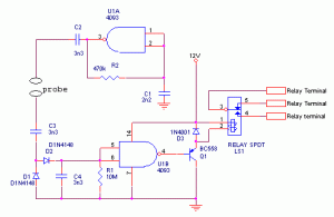 Water Level Sensor – Electronic Circuit Diagram