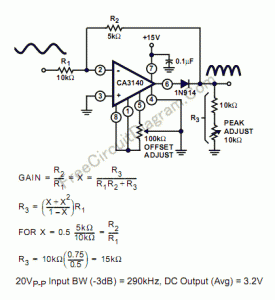 Single Supply Precise Full Wave Rectifier Using CA3140 Op-Amp ...