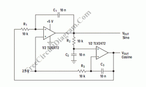 Quadrature Oscillator – Electronic Circuit Diagram