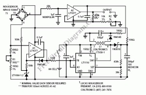 Barometer Signal Conditioner – Electronic Circuit Diagram
