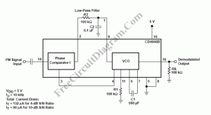 PLL FM Demodulator – Electronic Circuit Diagram