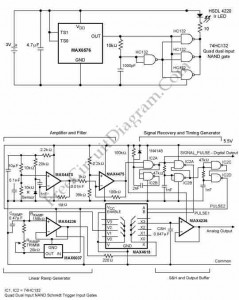 IR-Linked Temperature Sensor – Electronic Circuit Diagram