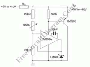 Adjustable Shunt Regulator – Electronic Circuit Diagram