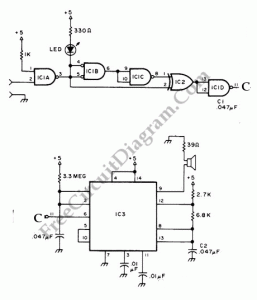 Logic Probe – Electronic Circuit Diagram