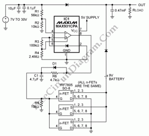 Automatic Battery Backup – Electronic Circuit Diagram
