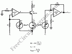 Analog Multiplier – Electronic Circuit Diagram