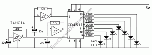 Random Blinking (Flashing) LED – Electronic Circuit Diagram