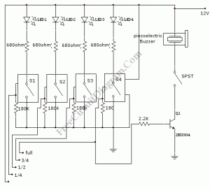 Water Level Sensor – Electronic Circuit Diagram