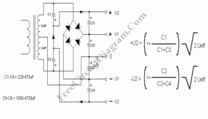 Multi Output Power Supply – Electronic Circuit Diagram