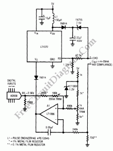 5V Powered 4-20mA Current Loop Generator – Electronic Circuit Diagram