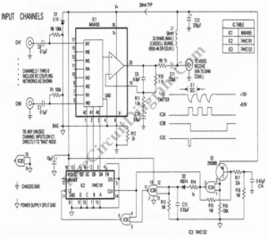 Remote Video System Multiplexer – Electronic Circuit Diagram