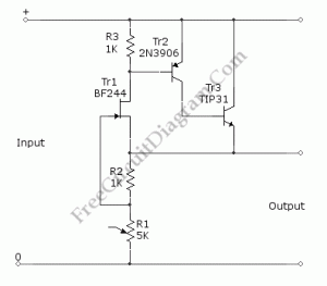 5V FET Voltage Regulator – Electronic Circuit Diagram