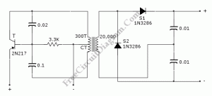 26V-to-5000V DC-DC Converter – Electronic Circuit Diagram
