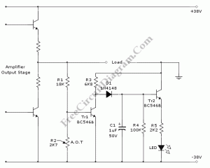 Power Amplifier’s Overload/Clipping Indicator – Electronic Circuit Diagram