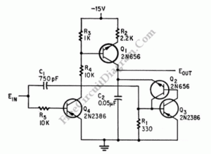Pulse Width to Analog Voltage Demodulator – Electronic Circuit Diagram